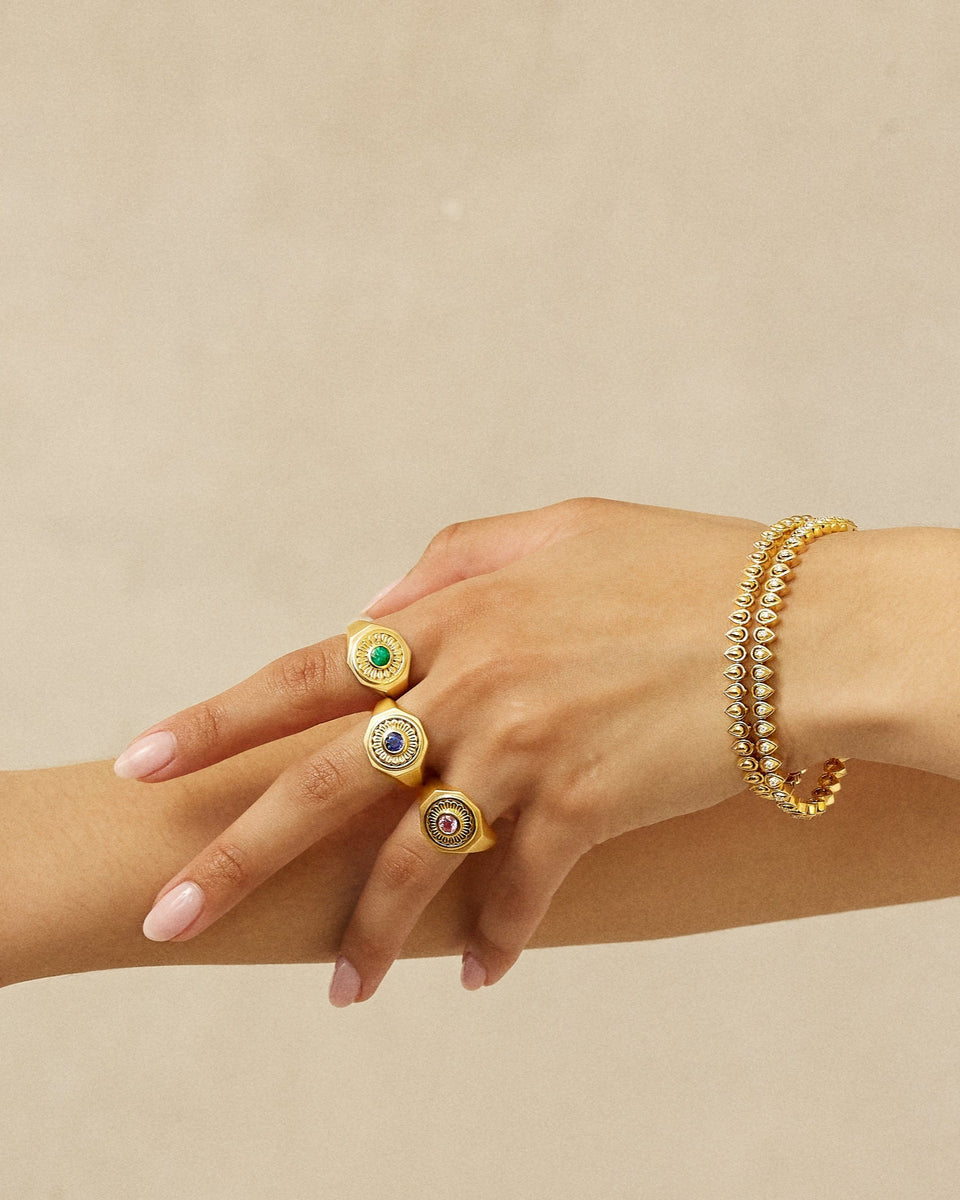 Mandala Signet Ring – Orly Marcel